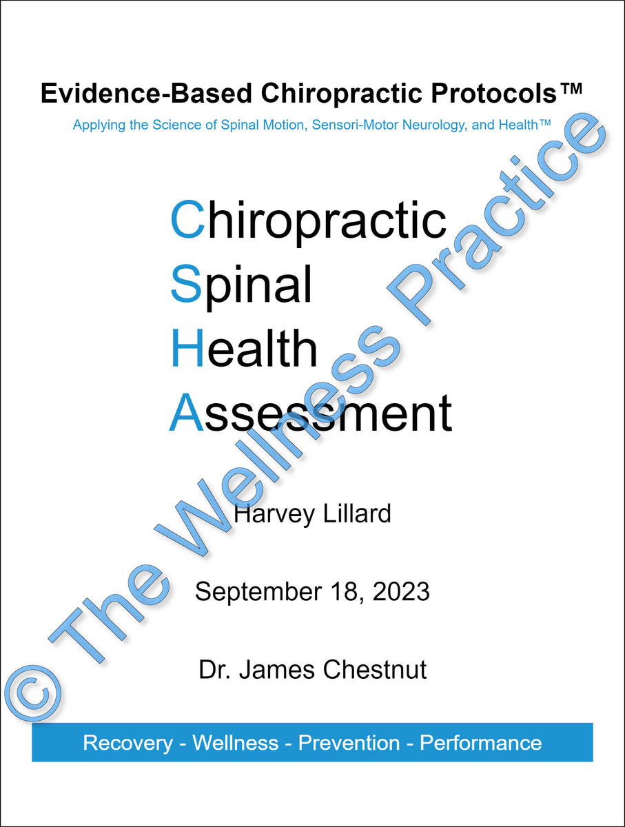 Chiropractic Spinal Health Assessment - Monthly Subscription – The ...